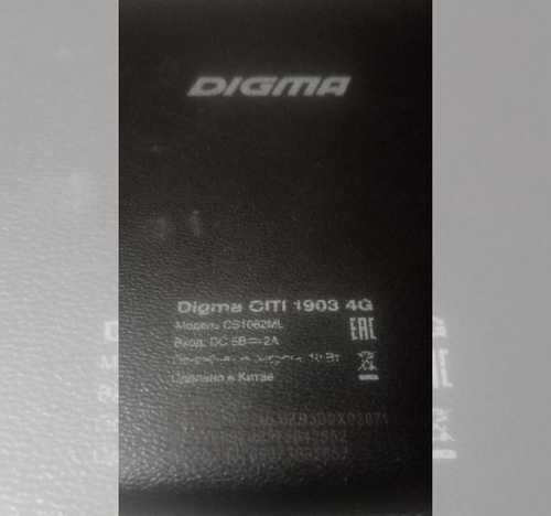 Планшет digma citi1903 4G