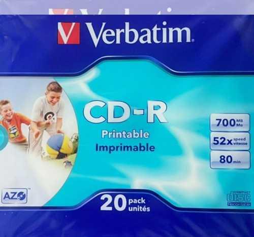 Verbatim AZO CD-R Printable 20 шт