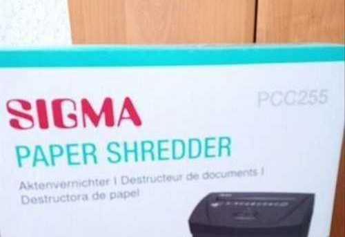Уничтожитель бумаг sigma PCC255 новый в упаковке