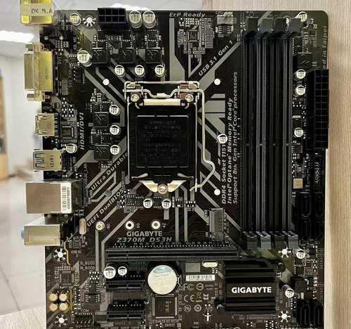 Материнская плата 1151v2 gigabyte Z370M DS3H