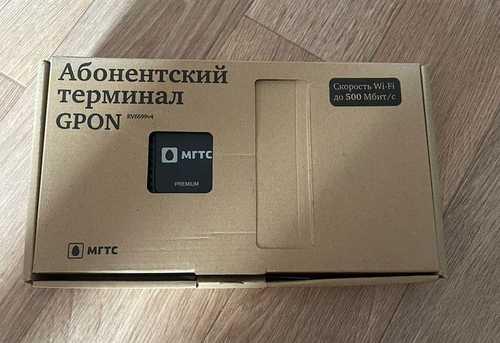 Wifi роутер gpon МГТС черный