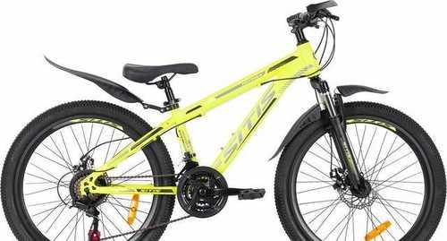 Велосипед sitis hotrock 24" (2022) зелено-серый Si