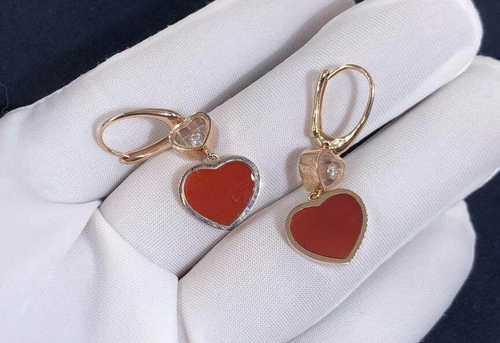 Серьги Chopard Happy Hearts 0,1 ct