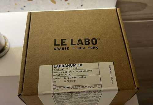 Оригинальная коробка от духов Le Labo Labdanum 18