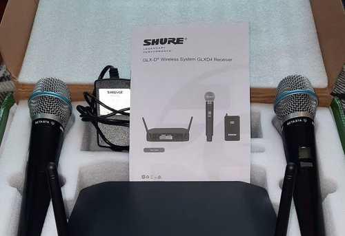 Микрофоны Shure Beta-87 2шт Вокальн Радио GLX Dual