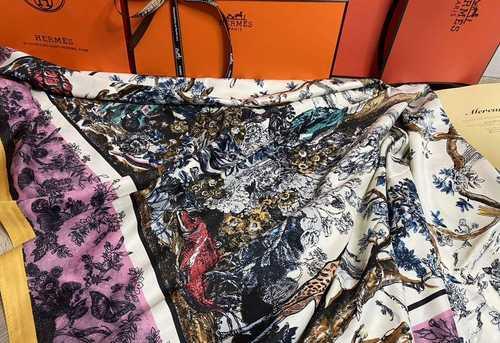 Платок в коробке с пакетом Hermes