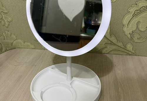 Зеркало с LED подсветкой для макияжа