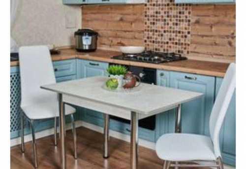 Стол обеденный для кухни раздвижной кухонный серый