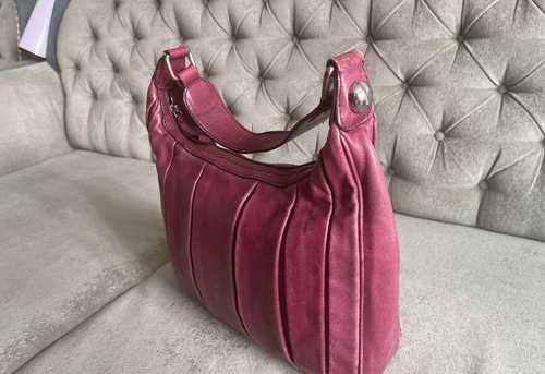 Женская сумка кожа 30х22х8см красная, идеал