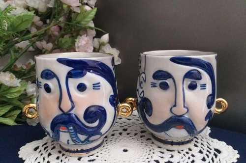 Кружка Карась, фарфор, Коростень