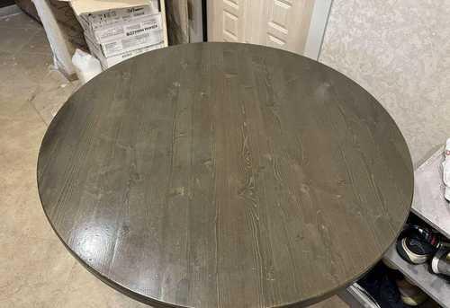 Кухонный стол деревянный круглый
