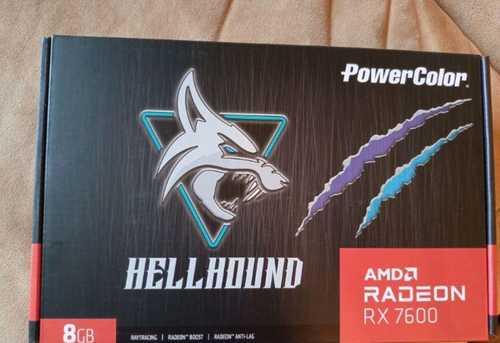 Видеокарта PowerColor RX7600 Hellhound 8GB