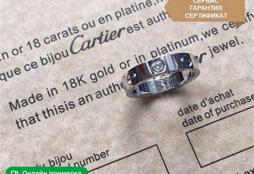 Обручальное кольцо Cartier Love, 1 бриллиант 0,13c