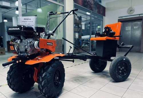 Мотоблок Honda GX340Profi+Адаптер Пахарь