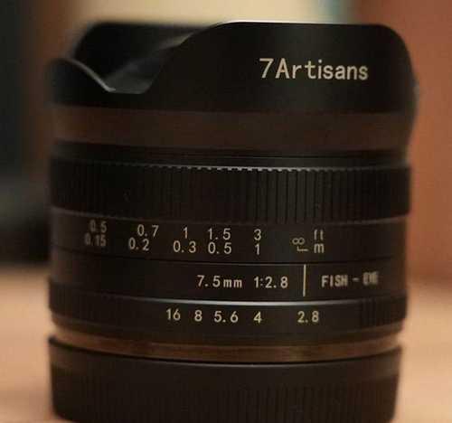 Объектив 7artisans 7.5mm f/2.8 mark II