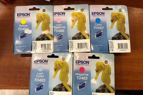 Картриджи Epson T0482, T0483, T0485