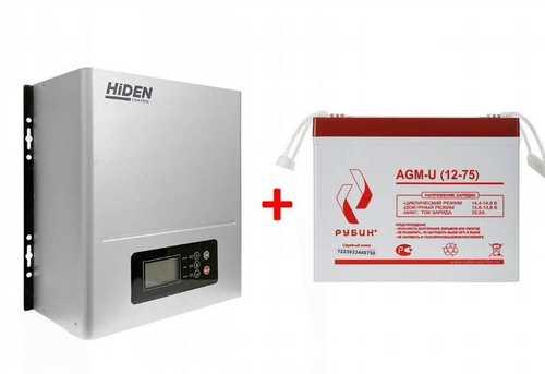 Ибп Hiden Control HPS20-0312N + Рубин AGM-U 12-75