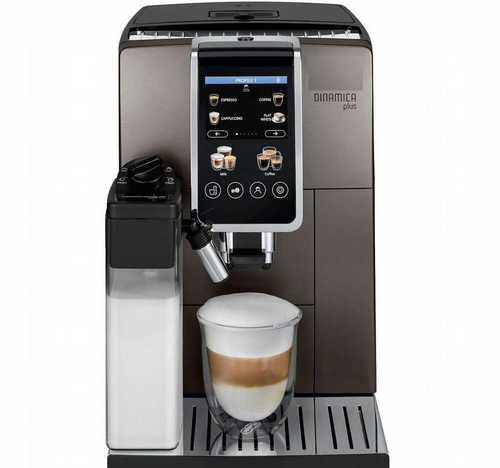 Кофемашина Делонги ecam380.95. TB, металлик/черный