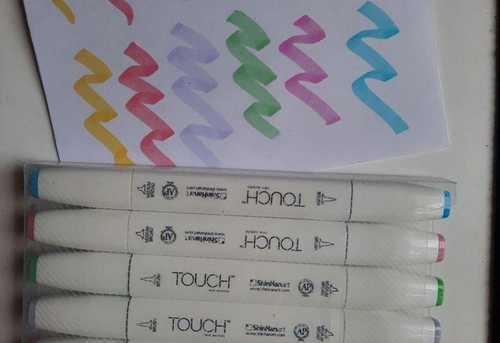Маркеры touch оттенок pastel набор из 6 штук