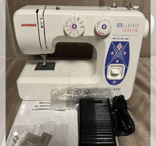 Новая швейная машина janome V-14