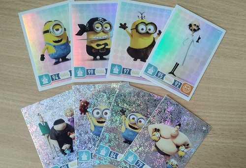 Карточки миньоны Topps minions редкие обмен