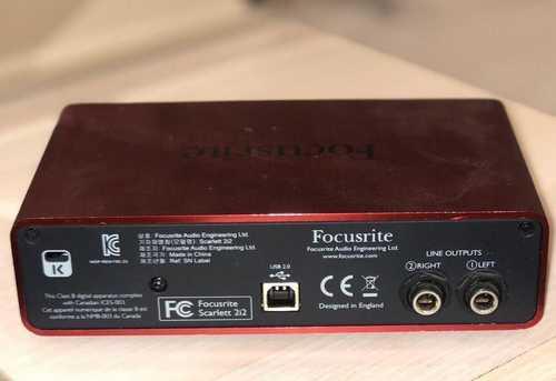 Focusrite Scarlett 2i2 2nd Gen USB