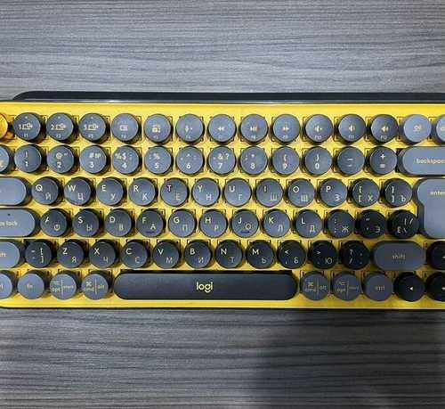Клавиатура Logitech POP Keys Blast Yellow