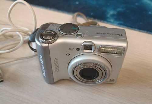 Компактный фотоаппарат canon powershot a 520