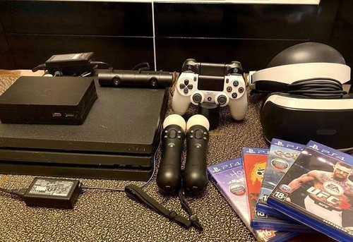 CUH-7208B Sony PlayStation 4 Pro + VR-очки