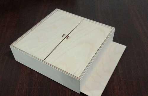 Коробка-ящик деревянная с планшеткой