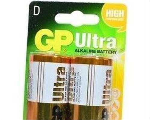 GP Ultra Alkaline (GP 13AU-CR2 ) 13AU LR20, 2 шт D