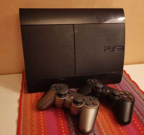 Sony PlayStation 3 Super Slim 500 гб   2 джойстика