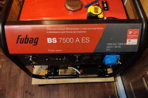 Бензиновый генератор fubag BS 7500 A ES duplex