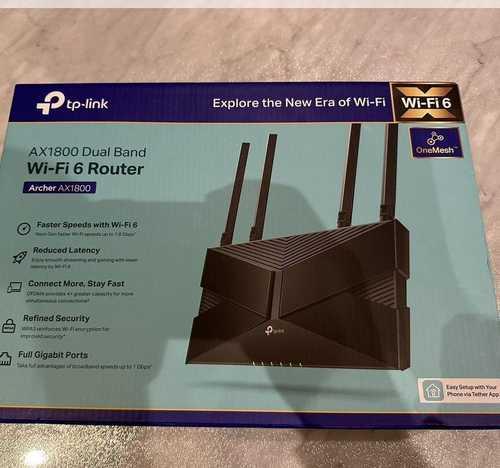 Роутер tp link archer ax1800