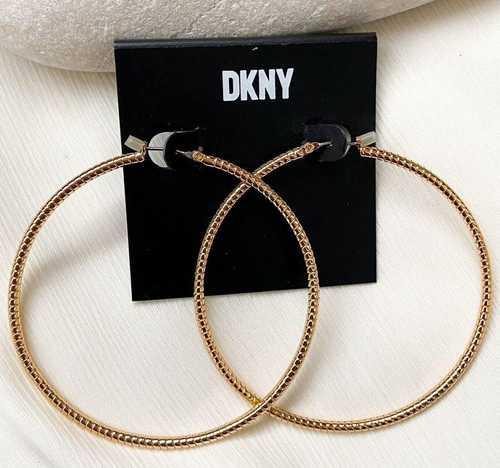 Новые серьги Dkny крупные кольца конго ориг