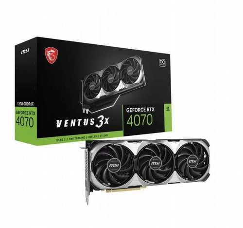 Видеокарта MSI GeForce RTX 4070 ventus 3X (Новая)