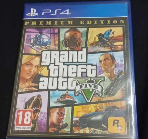 Диск Gta5 на ps4