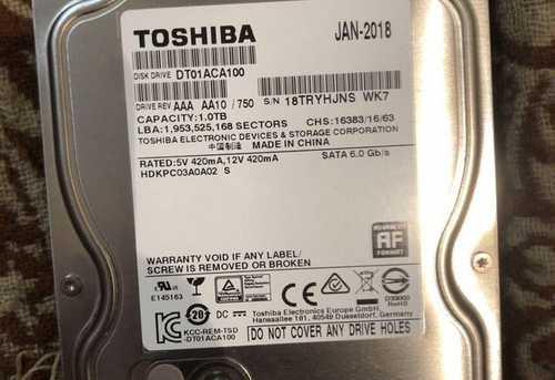 Сломаный жесткий диск HDD 1TB