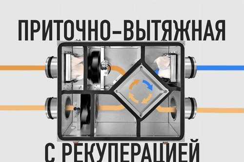 Приточно вытяжная установка домой, дачу, офис 250