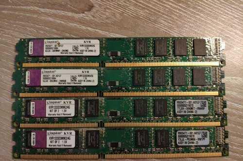 Оперативная память DDR3 kingston 8Гб (4 по 2Гб)