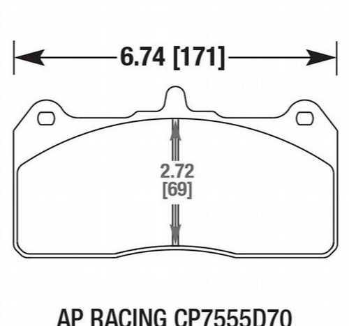 Тормозные колодки Mybrake rs29 APRacing CP7555D70 CP8520 / CP8521 / CP8522