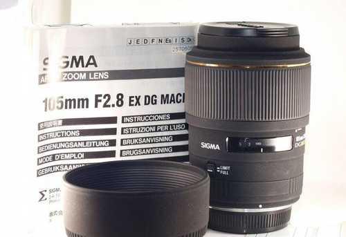 Sigma 105mm f/2.8 EX DG Macro FT 4/3