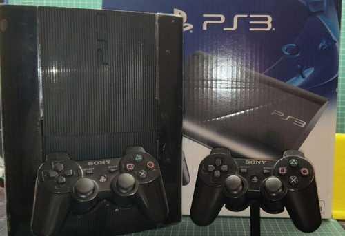 Sony playstation 3 super slim 500gb прошитая + ком