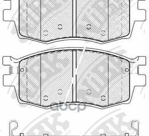 Колодки тормозные дисковые перед pn0435 NiBK