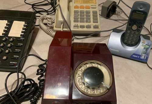 Телефон стационарный дисковый СССР и кнопочные