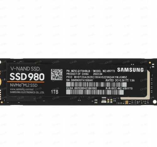 1000 гб M.2 NVMe накопитель Samsung 980 MZ-V8V1T0BW