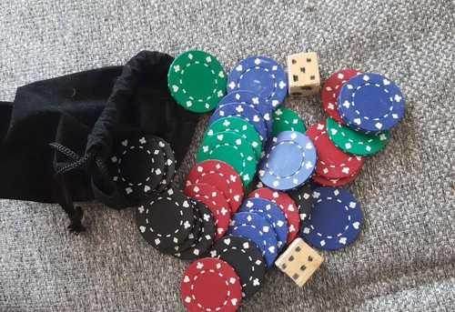 Фишки для покера казино кости