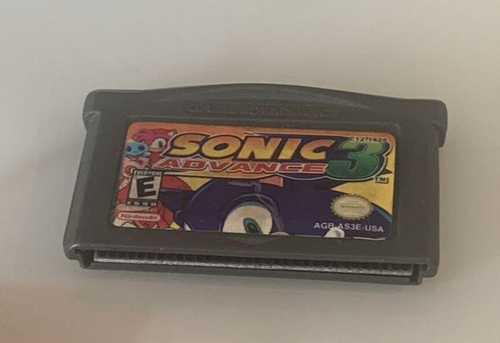 Картридж Sonic 3, для Game boy Advance