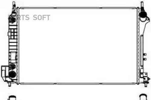 Радиатор охлаждения Сааб 9-3 2002
