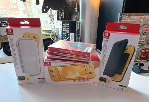 Приставка nintendo switch lite желтая